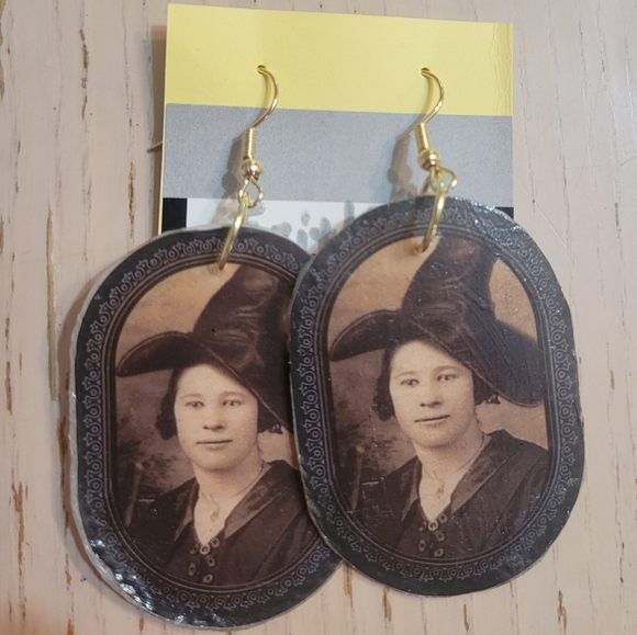 Hand Crafted | Jewelry | Bewitching Witch Dangle Earrings Handmade ...